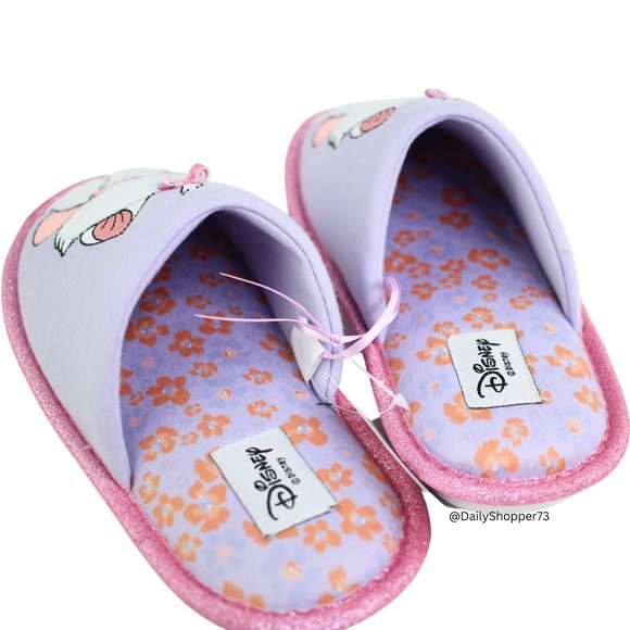 Disney | Shoes | Disney Womens Aristocats Marie Pastel Glitter Trim ...